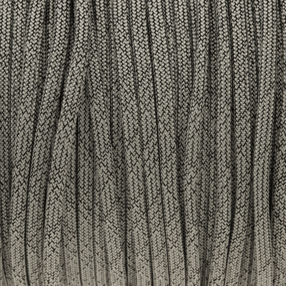 Smoke Grey & Black Helix DNA Paracord 550 Type III - ca. 10 mtr