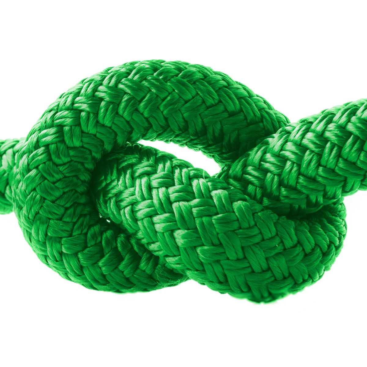 12mm Double Braided Rope Metallic Grass Green