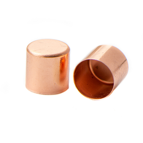 XL Metall Schnur Endkappe 'Rose Gold' 8 mm
