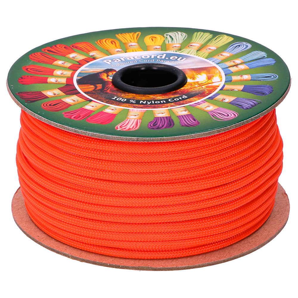 Neon Orange 550 Paracord 550 Type III (30 meters)