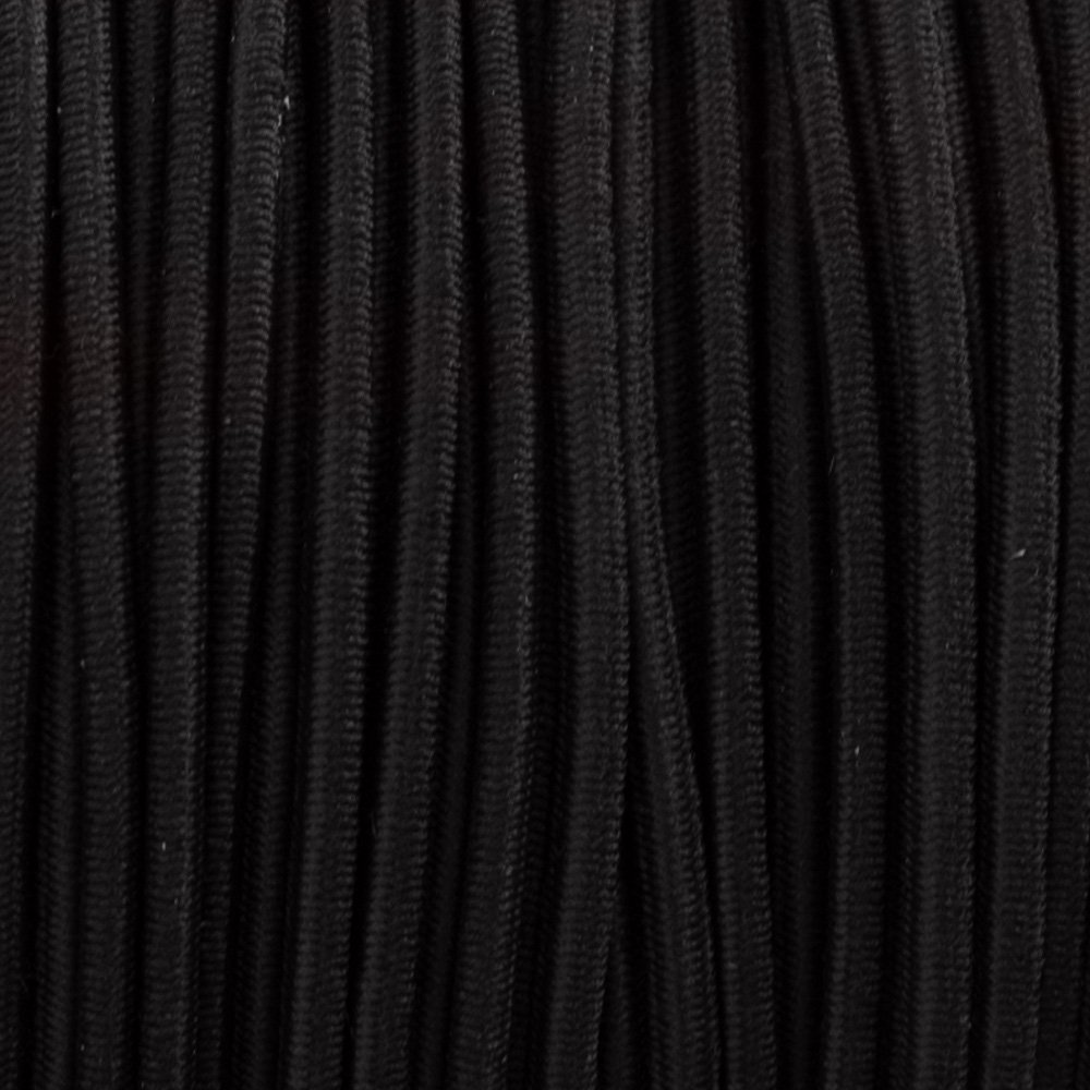 Black - Elastic Cord 2.5 mm