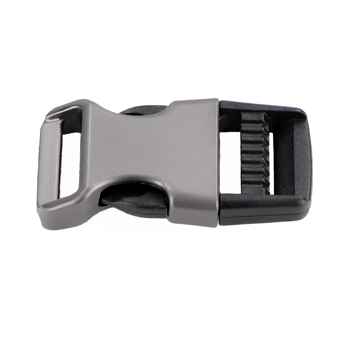 Grijs Mat Half-Metaal Gesp 3/4"