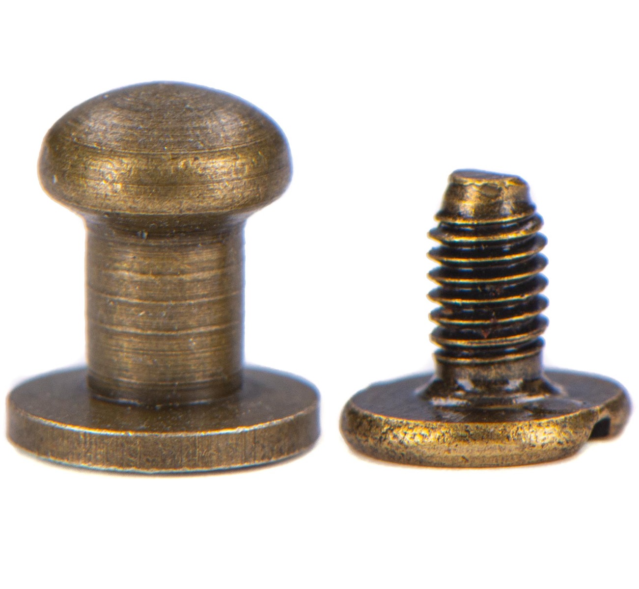 Bouton Rivet - Antique Brass 6mm