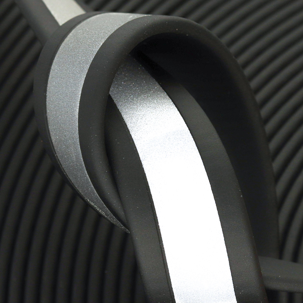 Black (BL520) Reflective BioThane 'BETA' ® 19 mm - 2.5 mm Per Meter