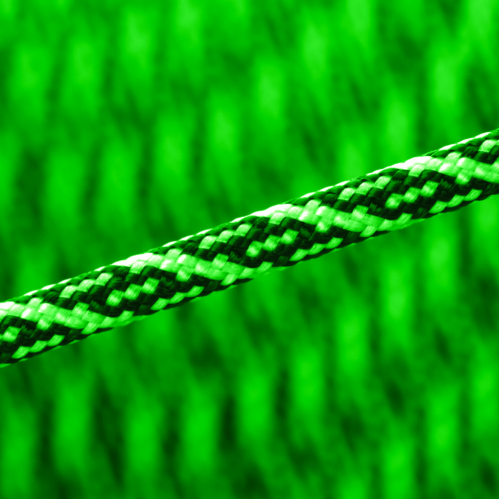 Neon Green & Black Helix DNA Paracord 550 Type III