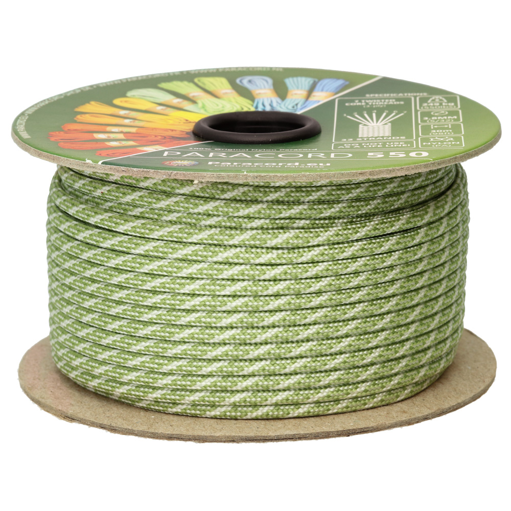 White & Holy Guacamole - Helix DNA Paracord 550 Type III - 30 m