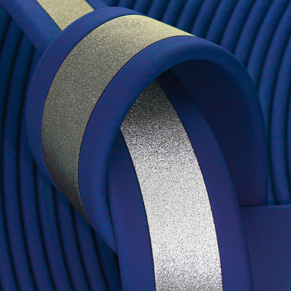 Dark Blue (BU522) Reflective BioThane 'BETA' ® 19 mm - 2.5 mm Per Meter