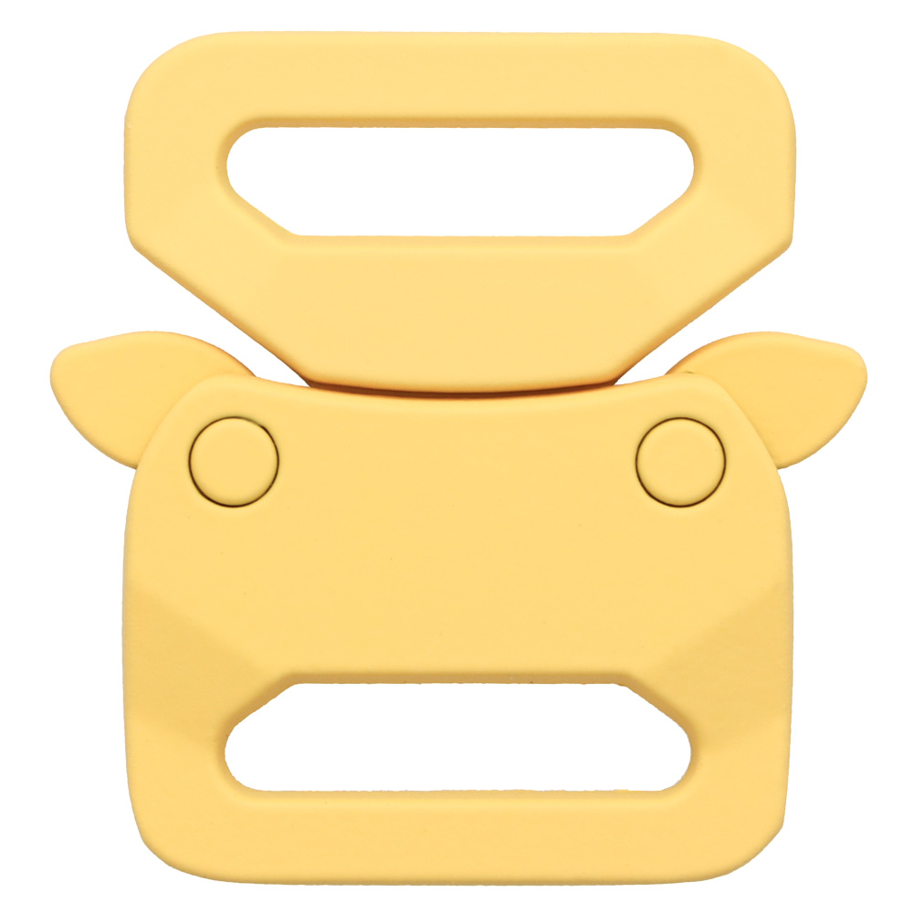 Yellow Silicone 20 mm Safe Lock Buckle