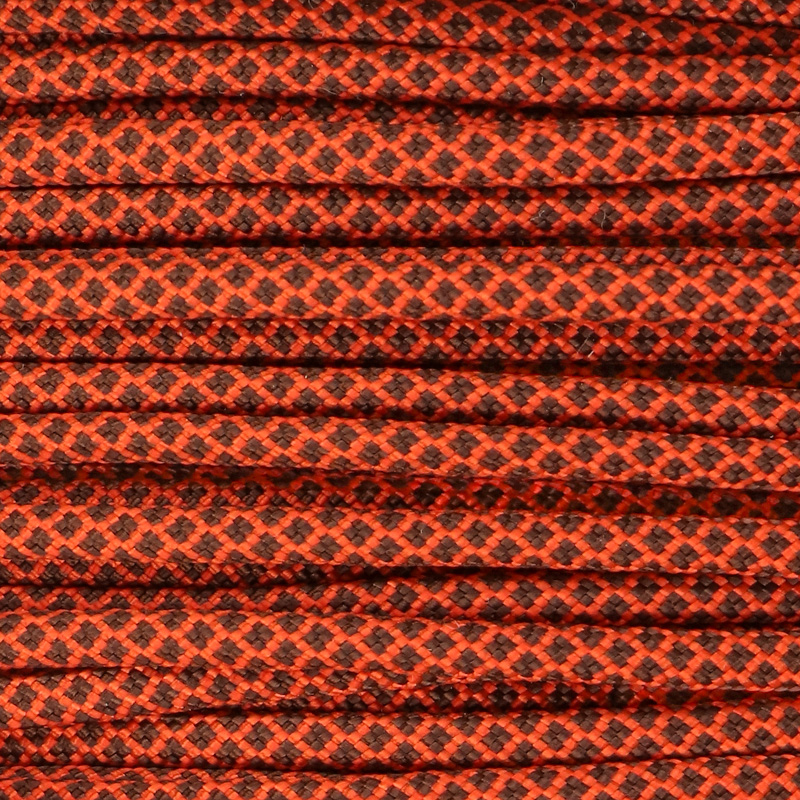 Solar Orange & Walnut Brown Diamonds Paracord Type III