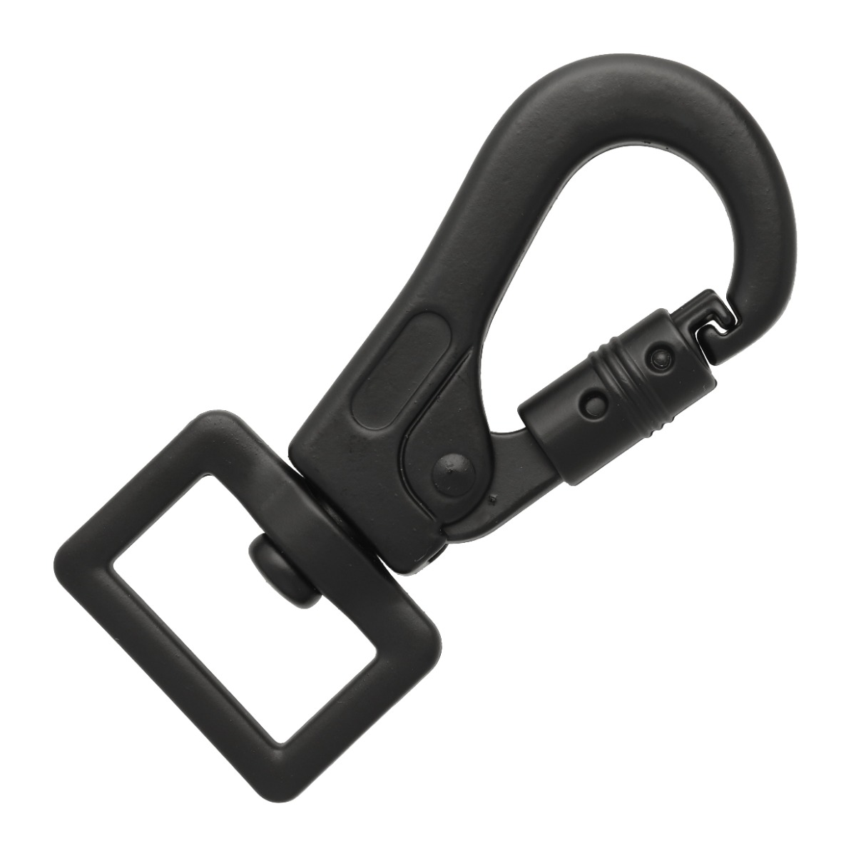 Snap Hook with Lock Black 70 mm Ø 25 mm