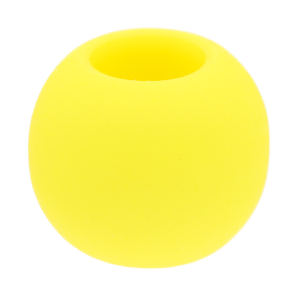 Yellow 10 x 12 mm Round Plastic Bead