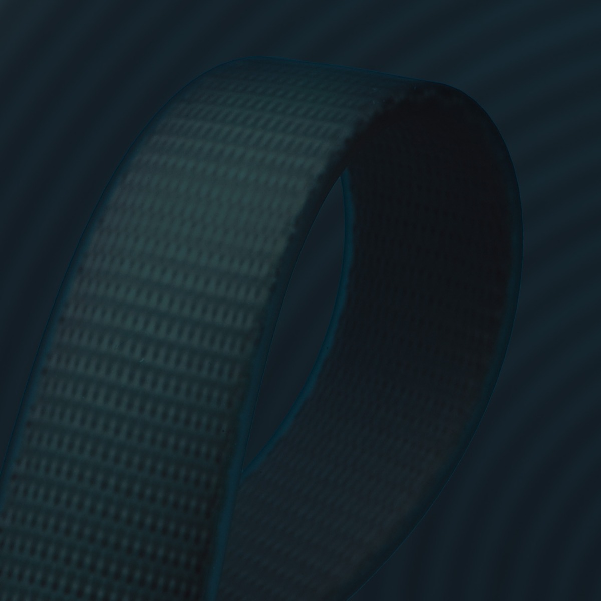 PVC Coated Webbing Transparent 'Navy Blue' 25 mm