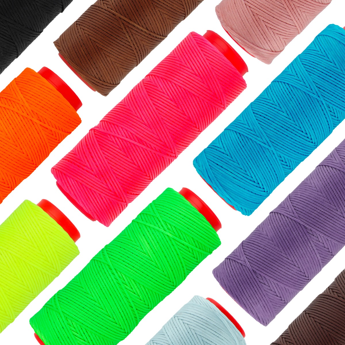 Politer Waxed Polyester Cords - 100 Meter