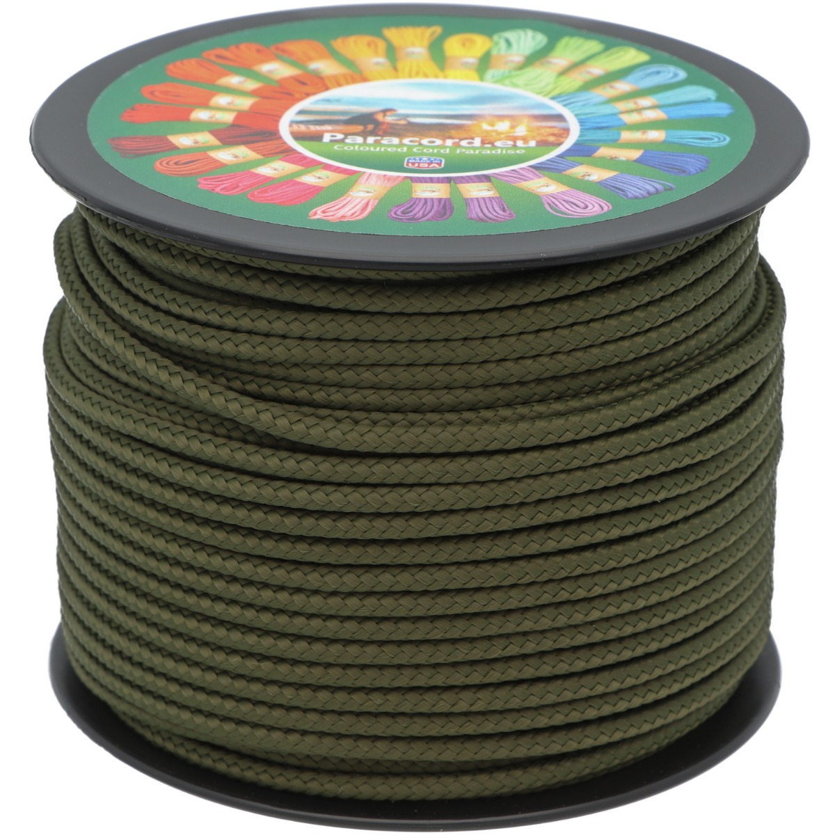 Military Green PPM Cord Ø 2mm - 50 m Spool