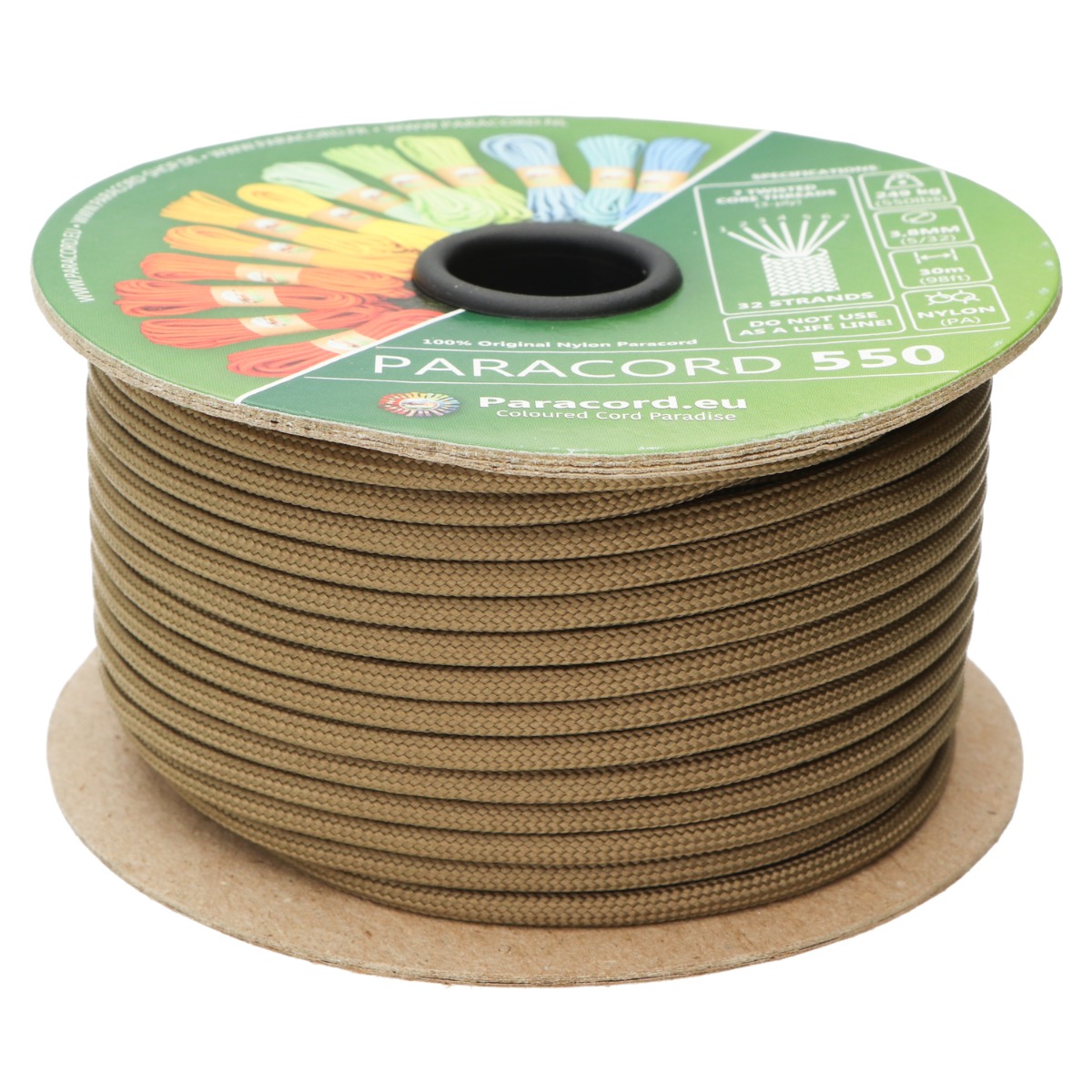 Sandcastle Tan Paracord 550 Type III (30 meter)