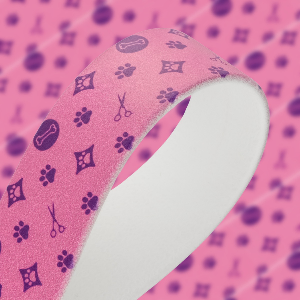 Doggy Pawton BioThane ‘BETA’ ® Imprimé par UV 38 mm - Bande de 1 Mètre