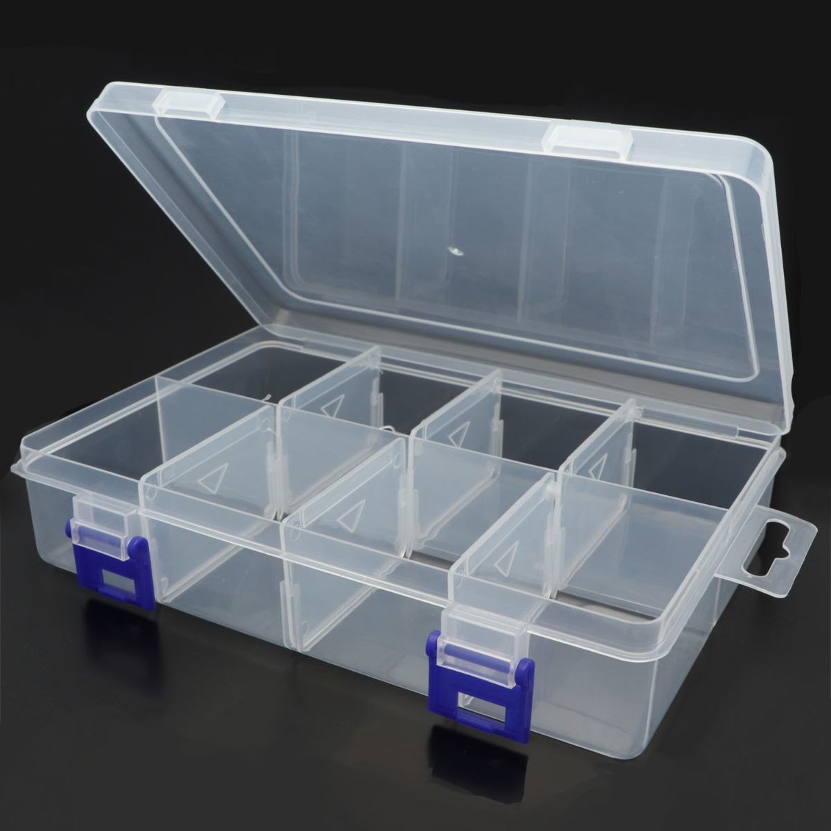Plastic Bead Organizer Box - 8 Compartments