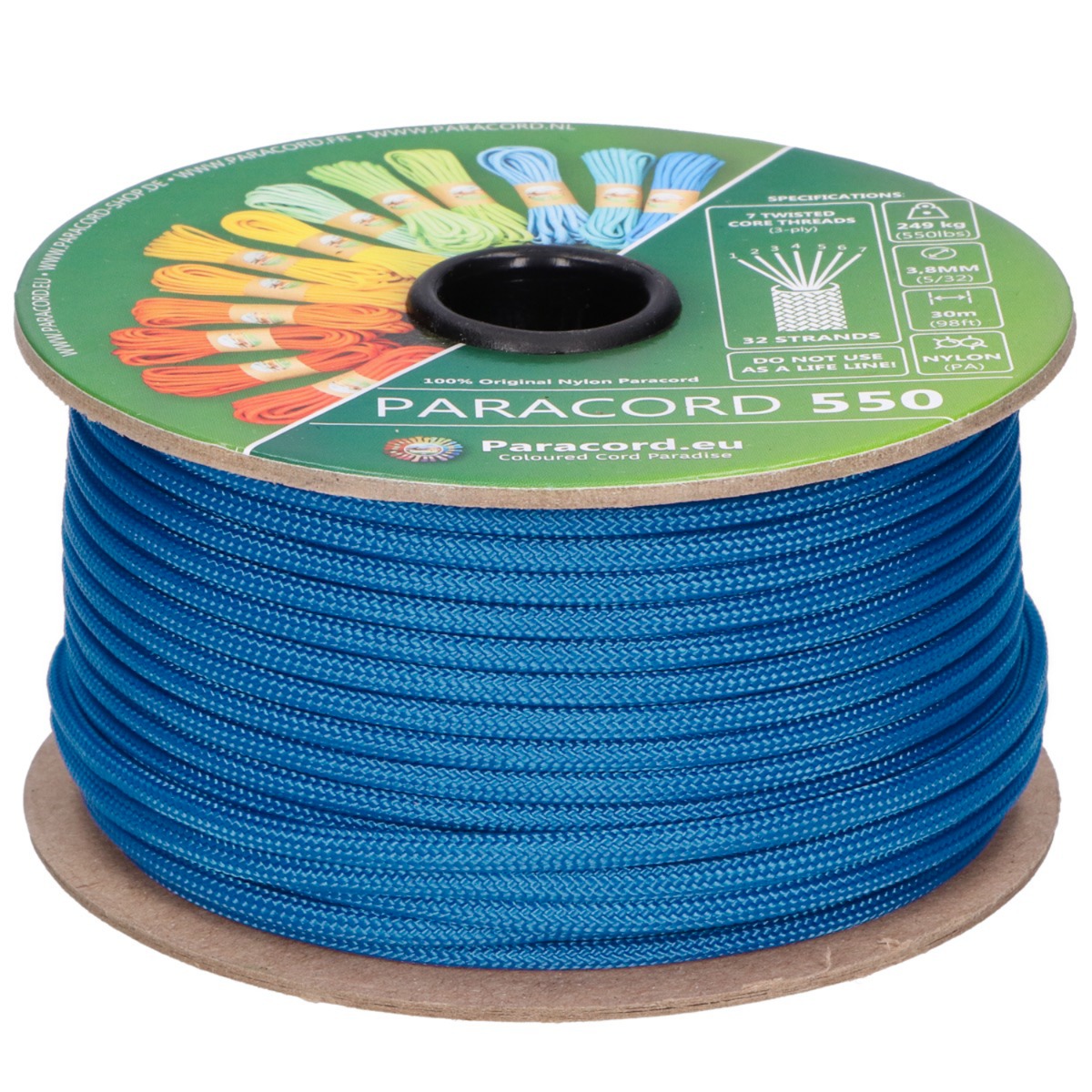 Royal Blue 550 Paracord 550 Type III (30 meter)