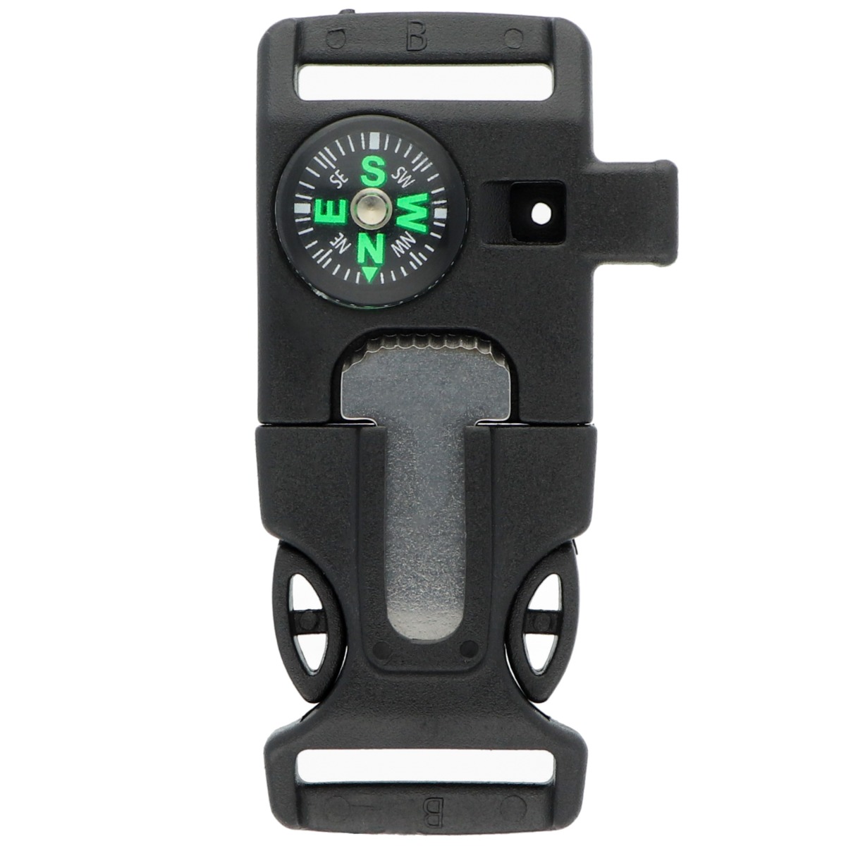 Firesteel & Whistle Buckle with Compass 20 mm