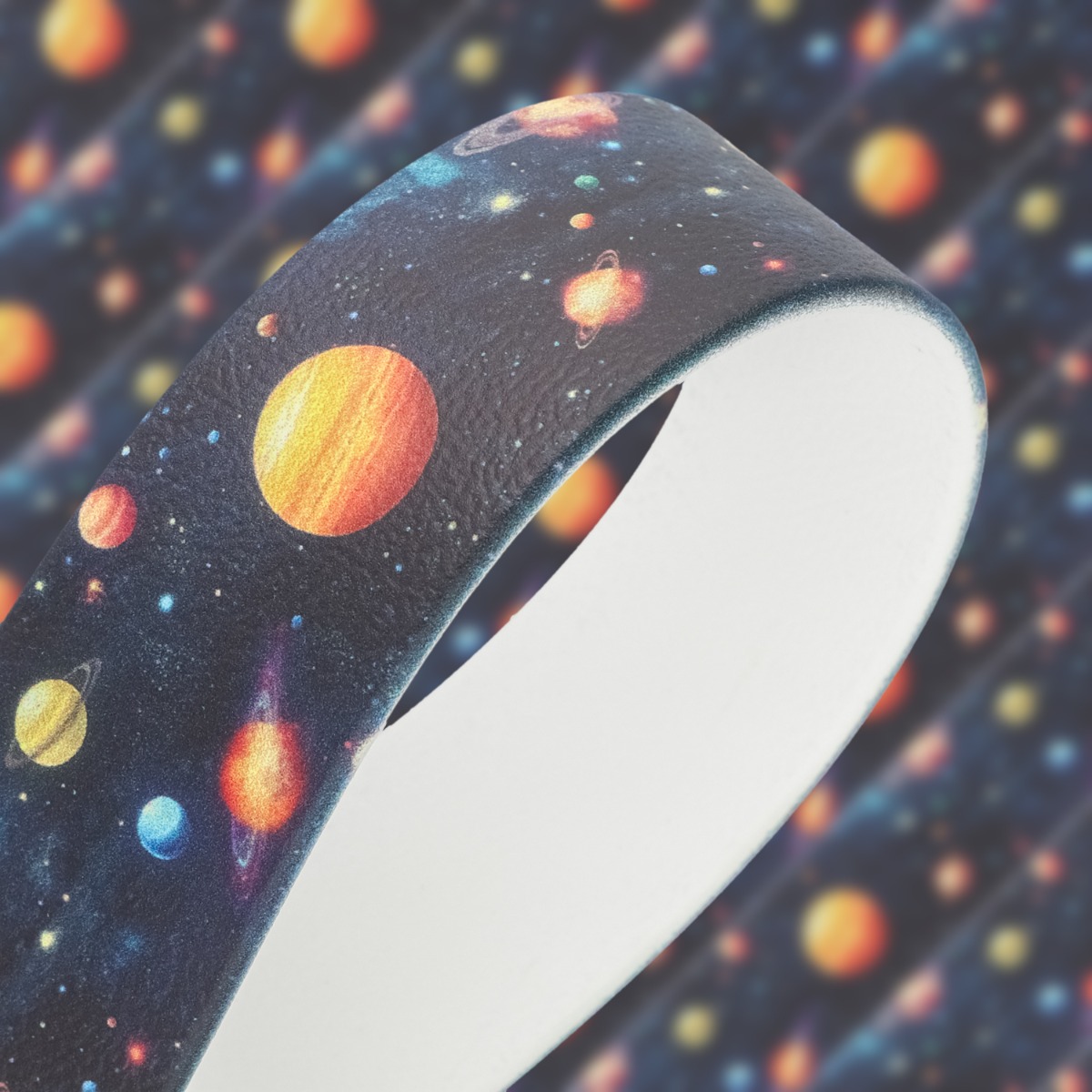 Space BioThane ‘BETA’ ® UV-printed 25 mm - strip of 1 Meter