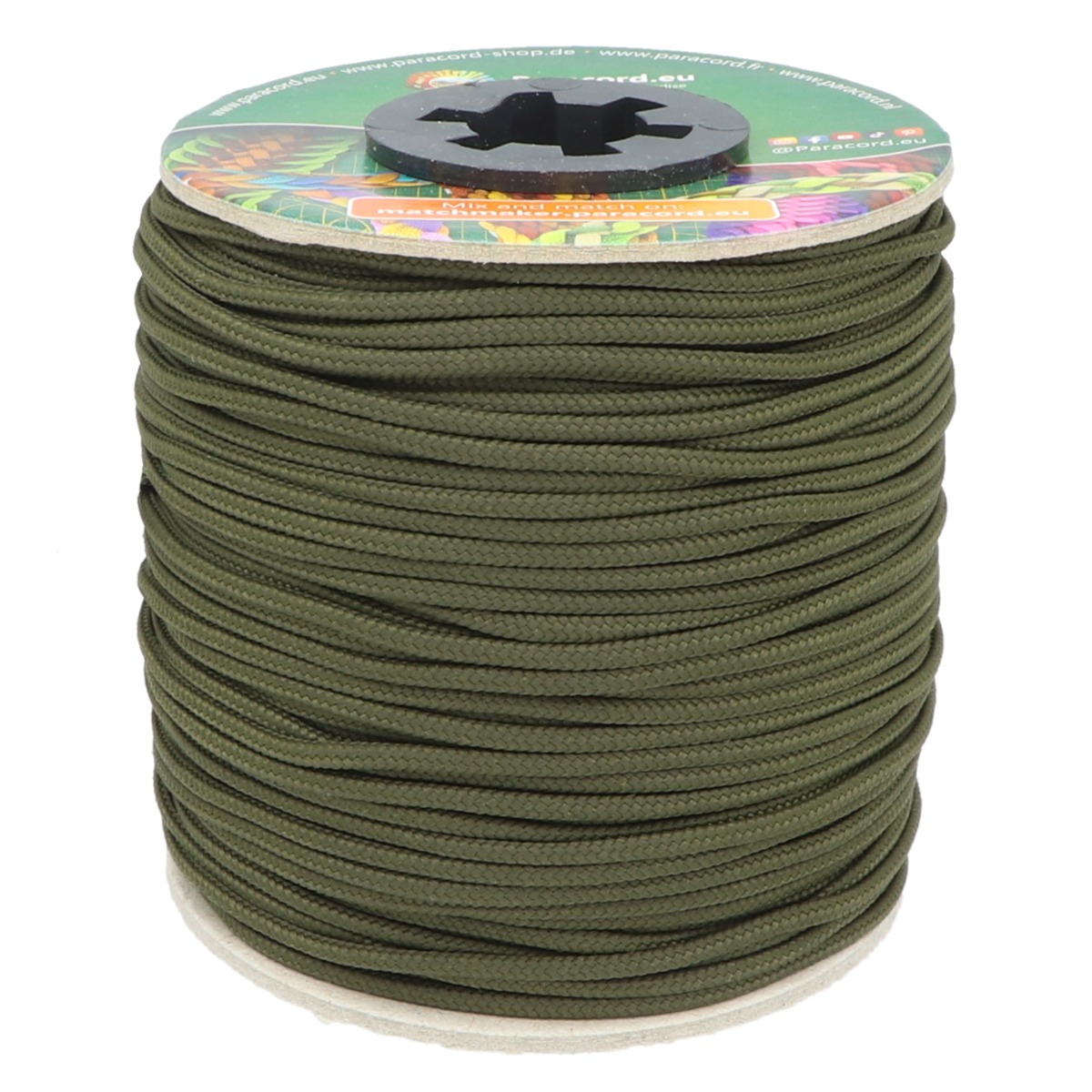 Type l Paracord - 50 m Spool Army Green