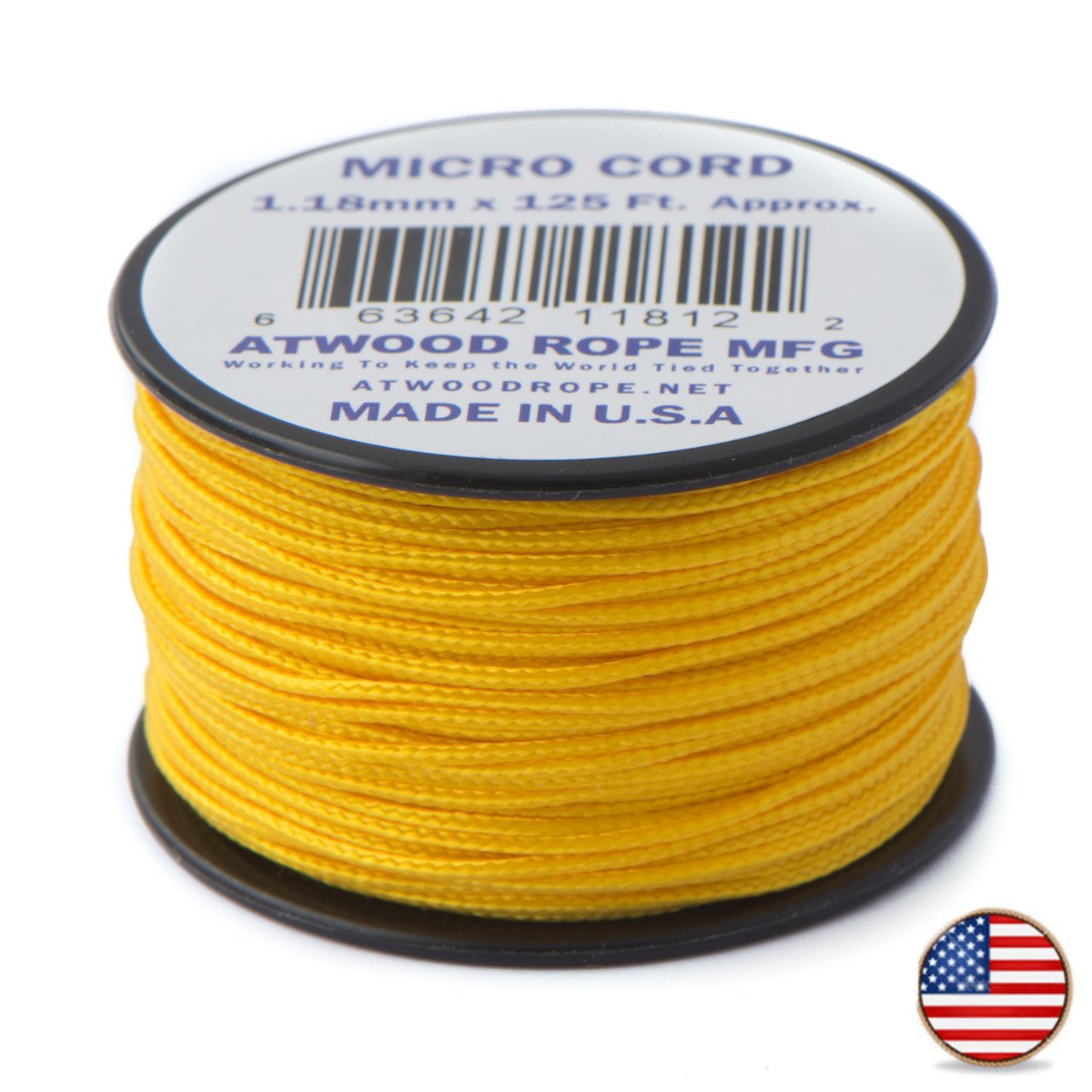 38m - Yellow Micro Paracord