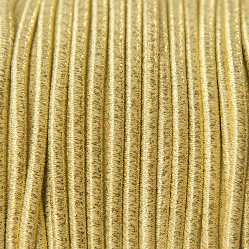 Elastic Cord 2 mm - Shiny Gold