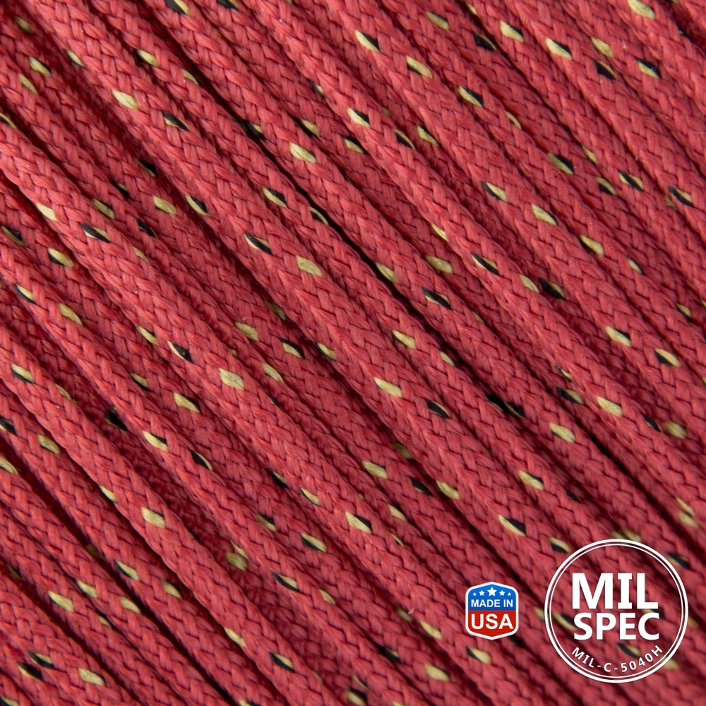 Red Paracorde Mil-Spec Type IA Mil-C-5040H