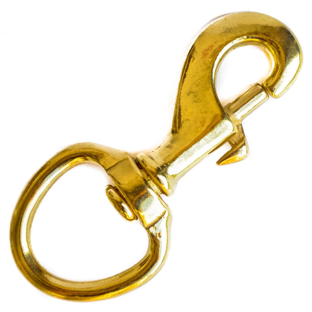 Solid Brass Snap Hook 90 mm - Ø 25 mm