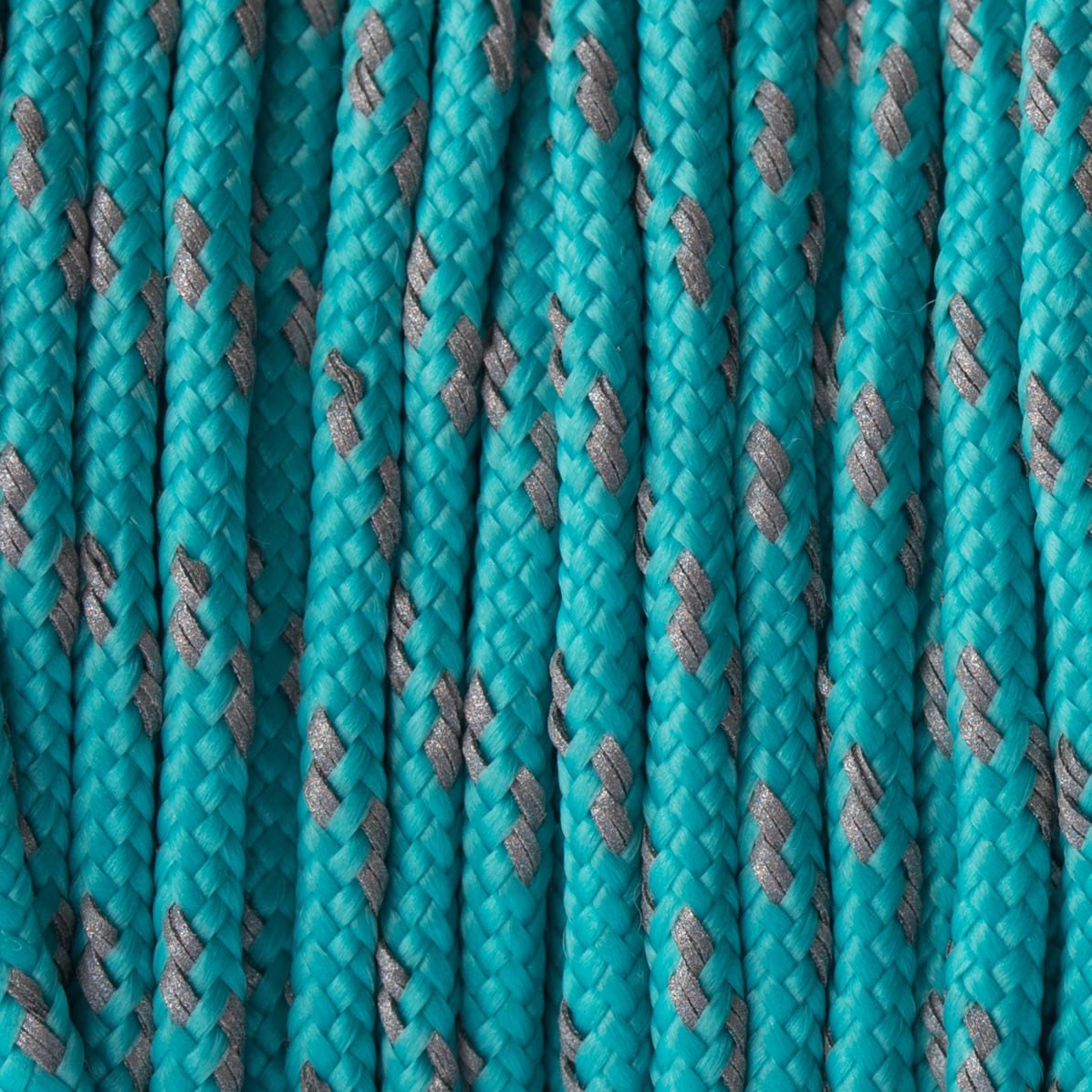 Reflectable Neon Turquoise Paracord Type II