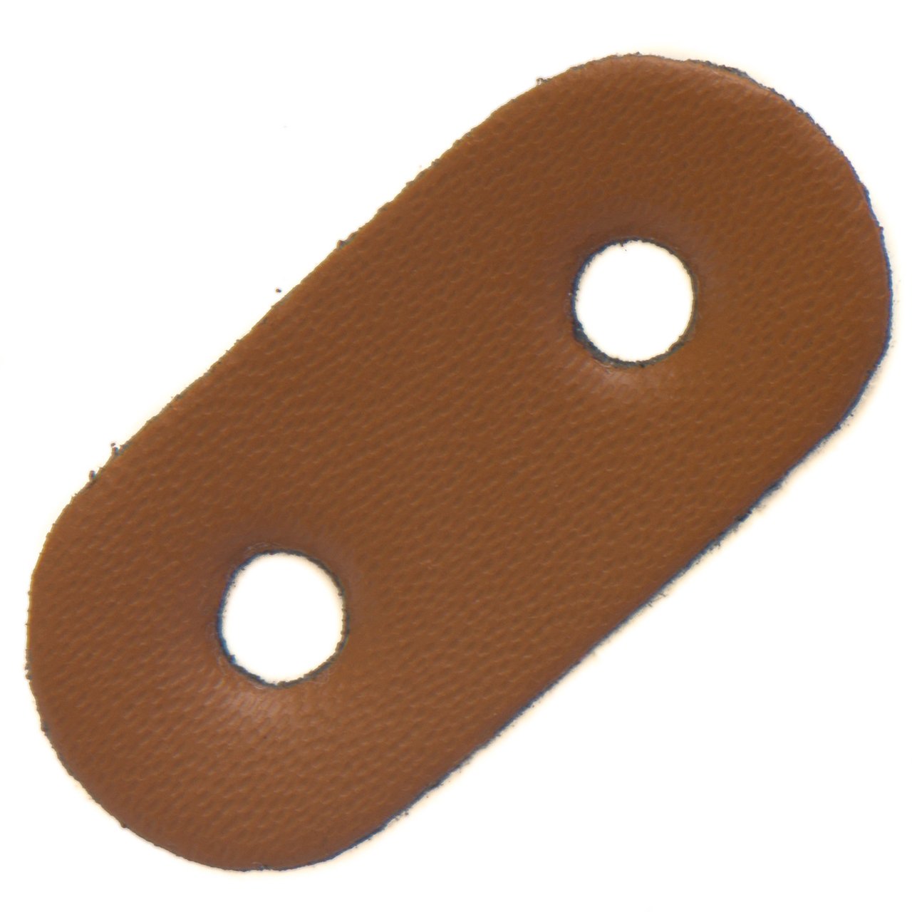 35 mm Leather Stopper Brown 2 Holes