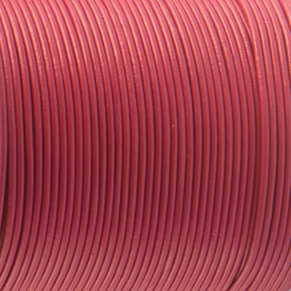 Fuchsia - HQ Cordon en Cuir 1,5 mm