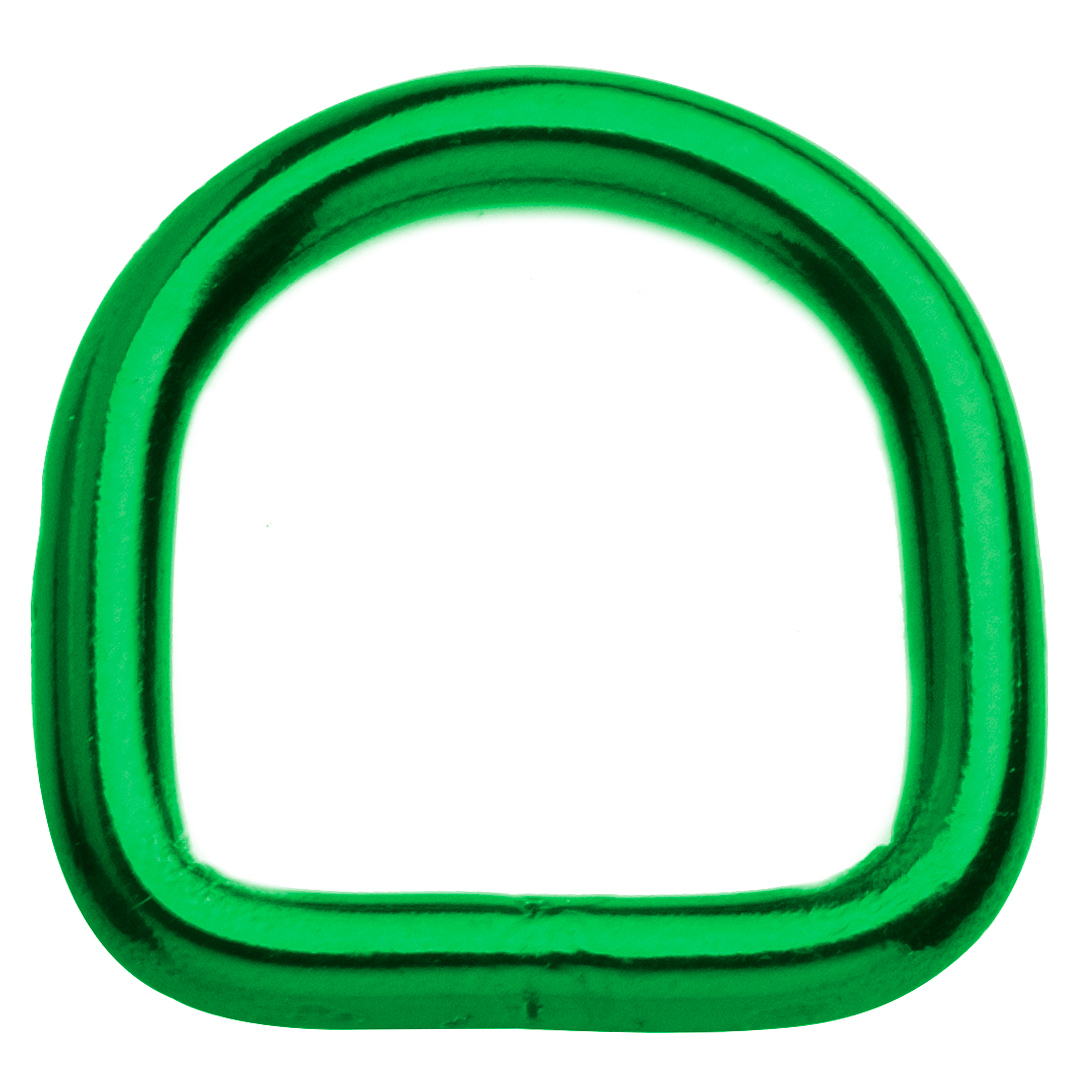 D-Ring Green 20 x 4 mm